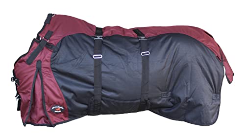 CHALLENGER 84" 1200D Horse Turnout Waterproof Heavy Weight Winter Blanket 5EE20BG