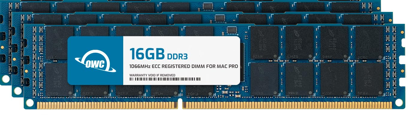 OWC 32GB (2x16GB) DDR3 ECC Registered CL7 PC3-8500 1066MHz SDRAM Memory Ram Upgrade Module Compatible with 2009-2010 Mac Pro Nehalem, Xserve 2009(OWC85MP3S9M032K)