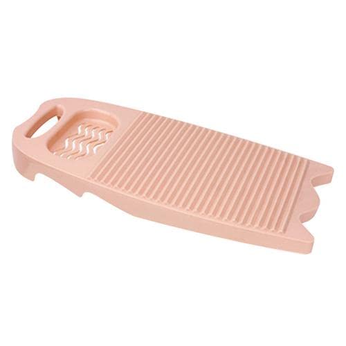 ERZU Large Washboard, Hand Wash Board, Washboard for Laundry Large, High Toughness Laundry Board Household, 17.7x7.8in (Pink)