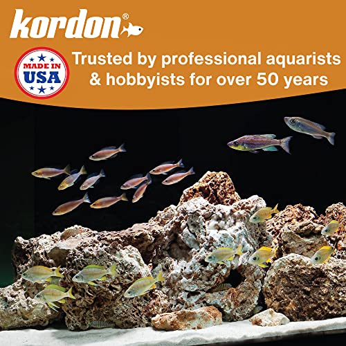 Kordon Amquel Plus Aquarium Water Conditioner - Instantly Detoxifies Ammonia, Nitrite, Nitrate, and Chlorine Remover for Freshwater & Saltwater Aquariums, 1 Gallon