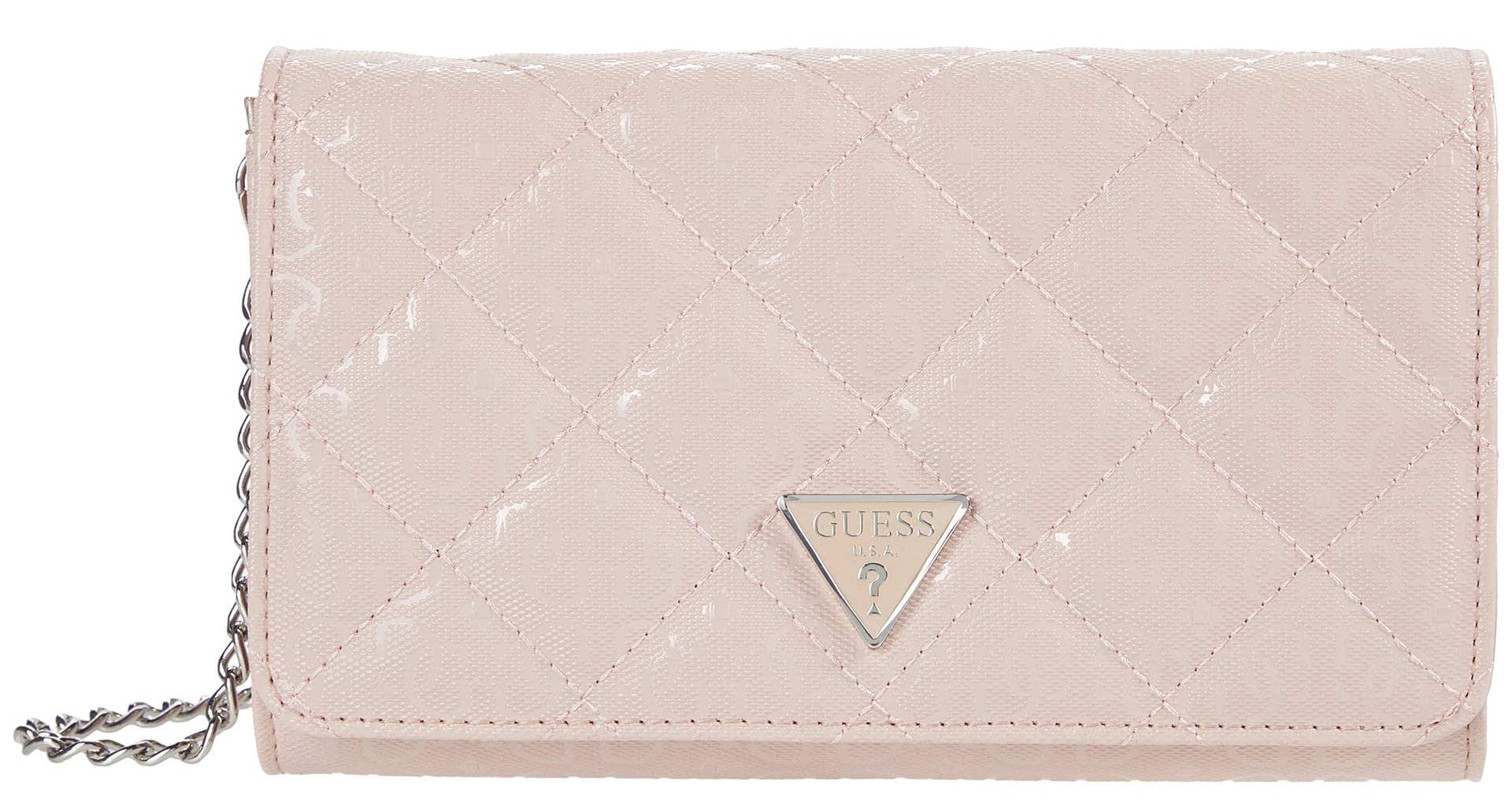 GUESS Ariella Wallet On a String Crossbody Blush One Size