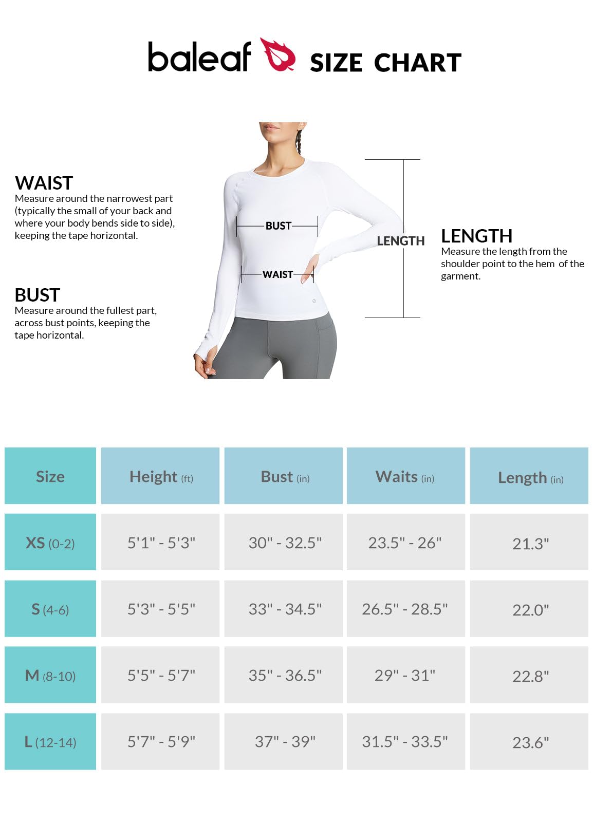 BALEAF Women's Long Sleeve Workout Athletic Seamless Shirts Tight Yoga Running Gym Fitted Tops with Thumb Holes White S