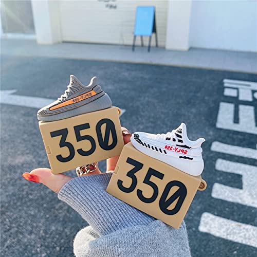 Compatible with Airpod Pro Case Cute,3D Cartoon Cute Design Silicone for Airpod Pro Case for Kids/Girls/Teens Boys (Pro 350 White)