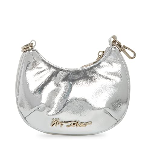 Betsey Johnson Wrist Micro Pouch, Silver