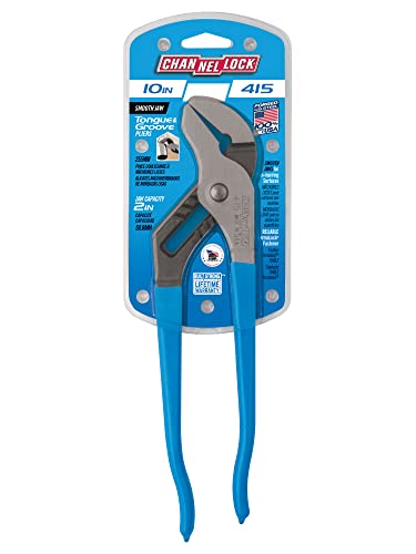 Channellock 415 10-Inch Smooth Jaw Tongue