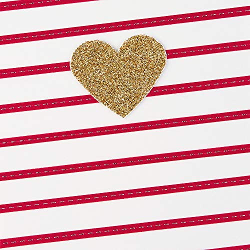 Hallmark Signature Birthday Card for Her (Heart and Stripes)
