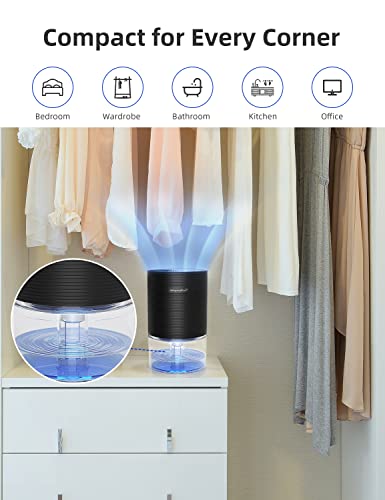 Dehumidifiers for Home, 25oz Dehumidifier Small Dehumidifiers for Room 285sq.ft with Auto-off, Ultra-Quiet Energy Saving Mini Dehumidifiers for Bedroom Bathroom Closet Desktop Office RV