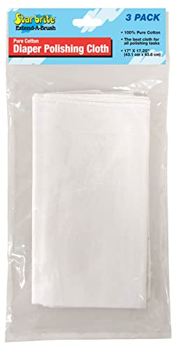 STAR BRITE Cotton Diaper Polishing Cloths (3 Pack) (040039P)