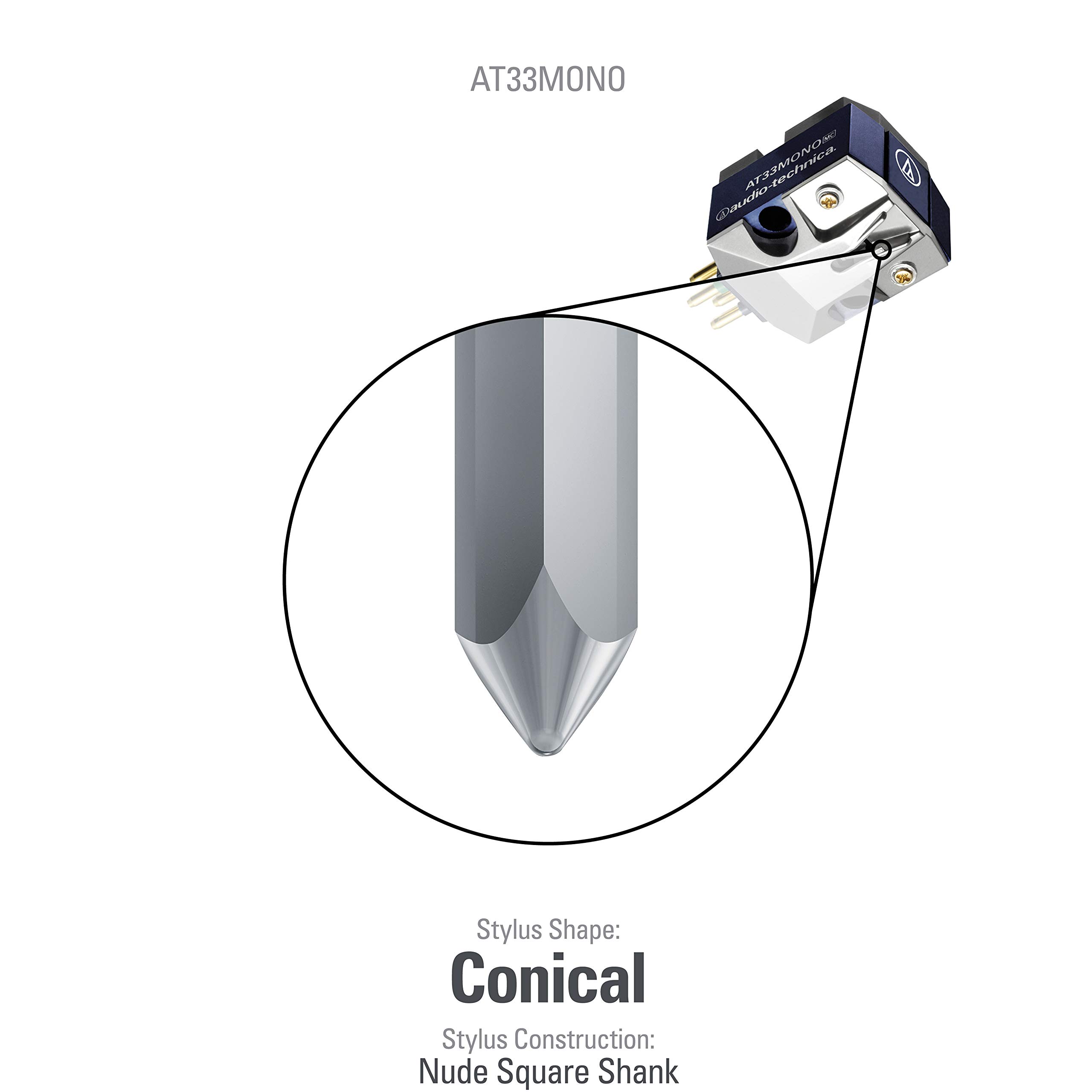 Audio-Technica AT33MONO Dual Moving Coil Turntable Cartridge