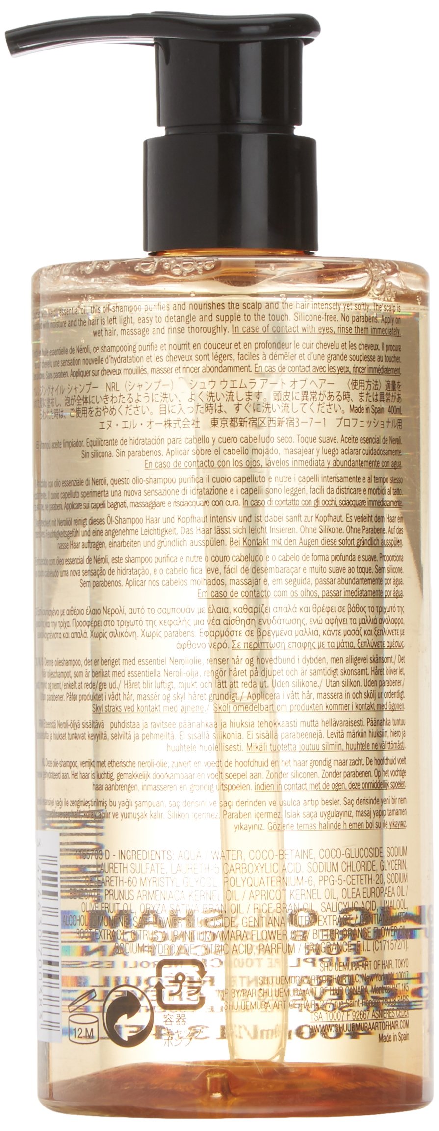 Shu Uemura Moisture Balancing Cleansing Oil Shampoo for Dry Scalp and Hair 13.4 oz