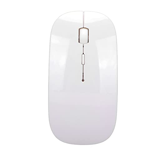 Bewinner 2.4G Wireless Mouse, BT and 2.4G Dual Mode Wireless Mice 1200DPI Sensitive Slim Laptop Mouse with USB Receiver for Computer Work Game White