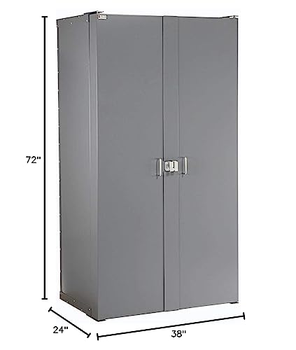 Global Industrial Bin Cabinet with 132 Yellow Bins, 38x24x72, Assembled