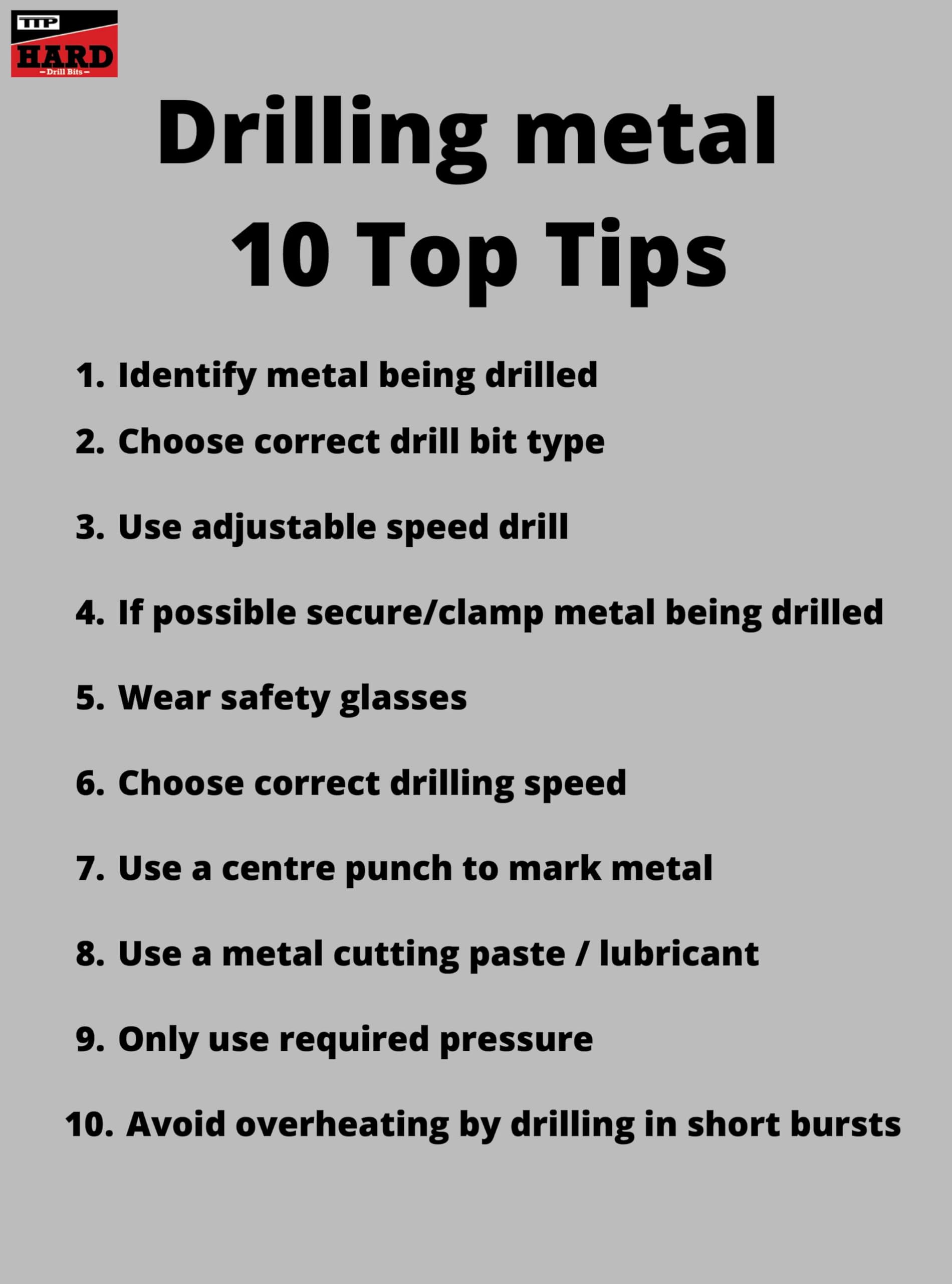 TTP HARD drills 1/8 Drill bit - Cobalt Hardened bits for Drilling Hard Steel & Stainless, Heavy Duty Universal Drills for Cutting Tough Metal, Professional jobber Industrial 135 Degree Point