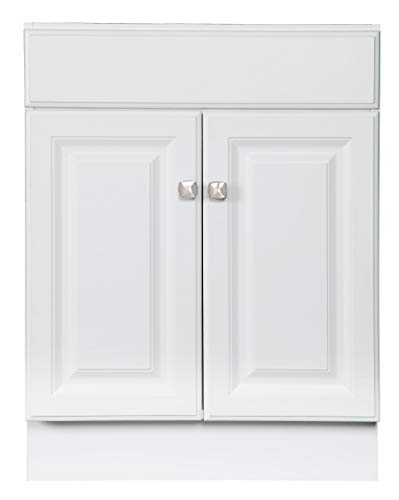 Design House Wyndham Unassembled Bathroom Vanity Cabinet Without Top, 24 in, White