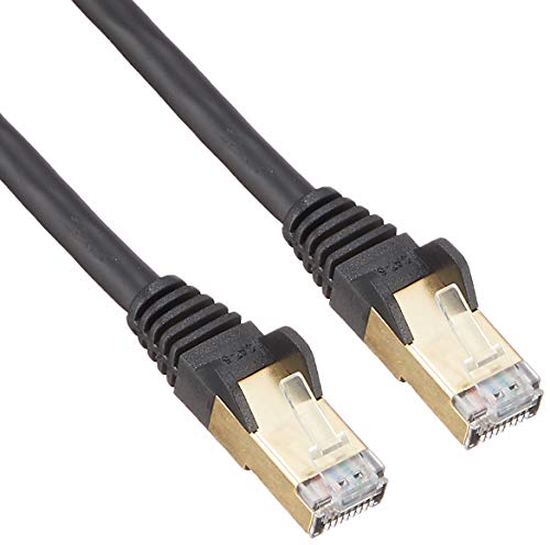 StarTech.com Category 6A Compliant LAN Cable (3m/Black) Cat6A STP (Shielded Twist Pair) Cable with Anti-Claws Cover 6ASPAT3MBK