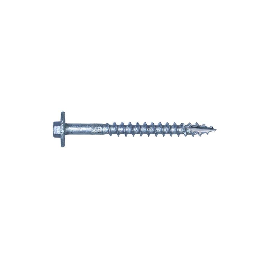 Simpson Strong-Tie SDWH27400G Strong-Drive SDWH Timber-HEX HDG Screw — 0.276 in. x 4 in. 3/8 Hex (350-Qty)