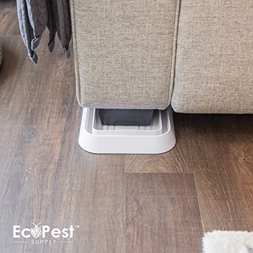 Bed Bug Interceptors - Combo Pack (White) | Bed Bug Blocker (Pro) and Bed Bug Blocker (XL) Interceptor Traps - Packs of 4 | Monitor, Detector, and Trap for Bed Bugs