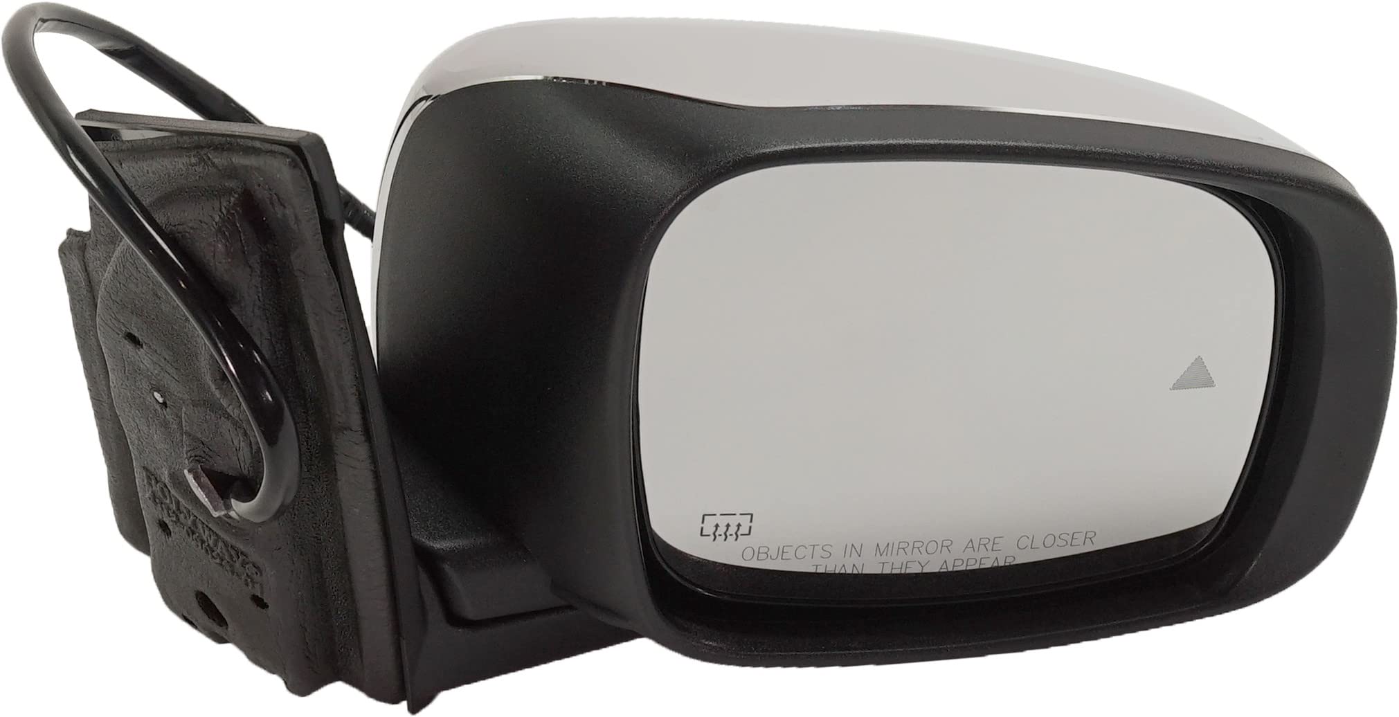 Kool Vue Driver & Passenger Side Power Heated Mirrors for Dodge Grand Caravan Chrysler Town & Country 2009-2016 With Signal Light & Blind Spot Monitor; Without Memory Chrome