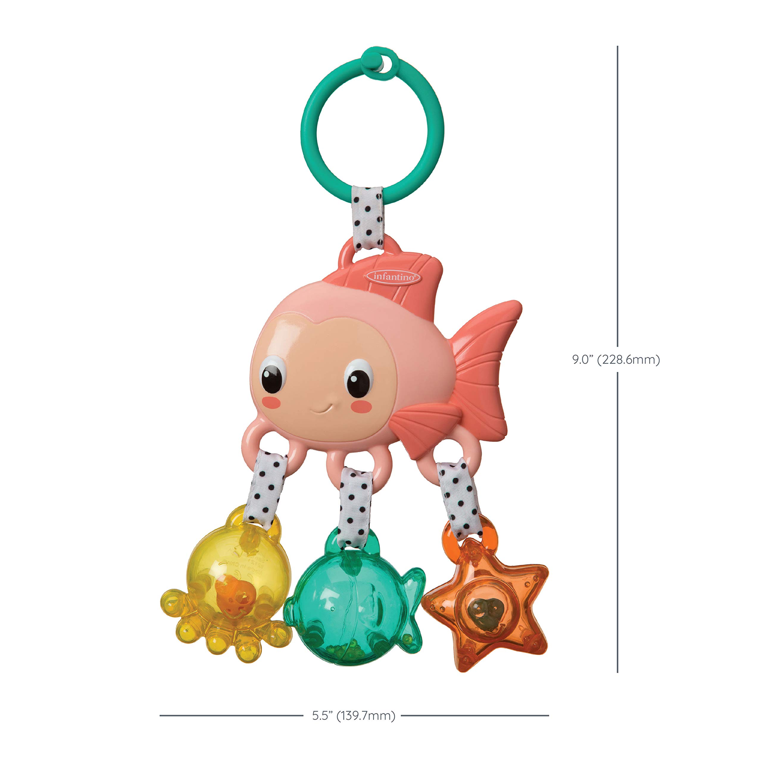 Infantino Jingle Sea Charms Fish Rattle