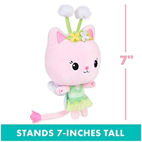 Gabby’s Dollhouse, 7-inch Kitty Fairy Purr-ific Plush Toy, Kids Toys for Ages 3 and up