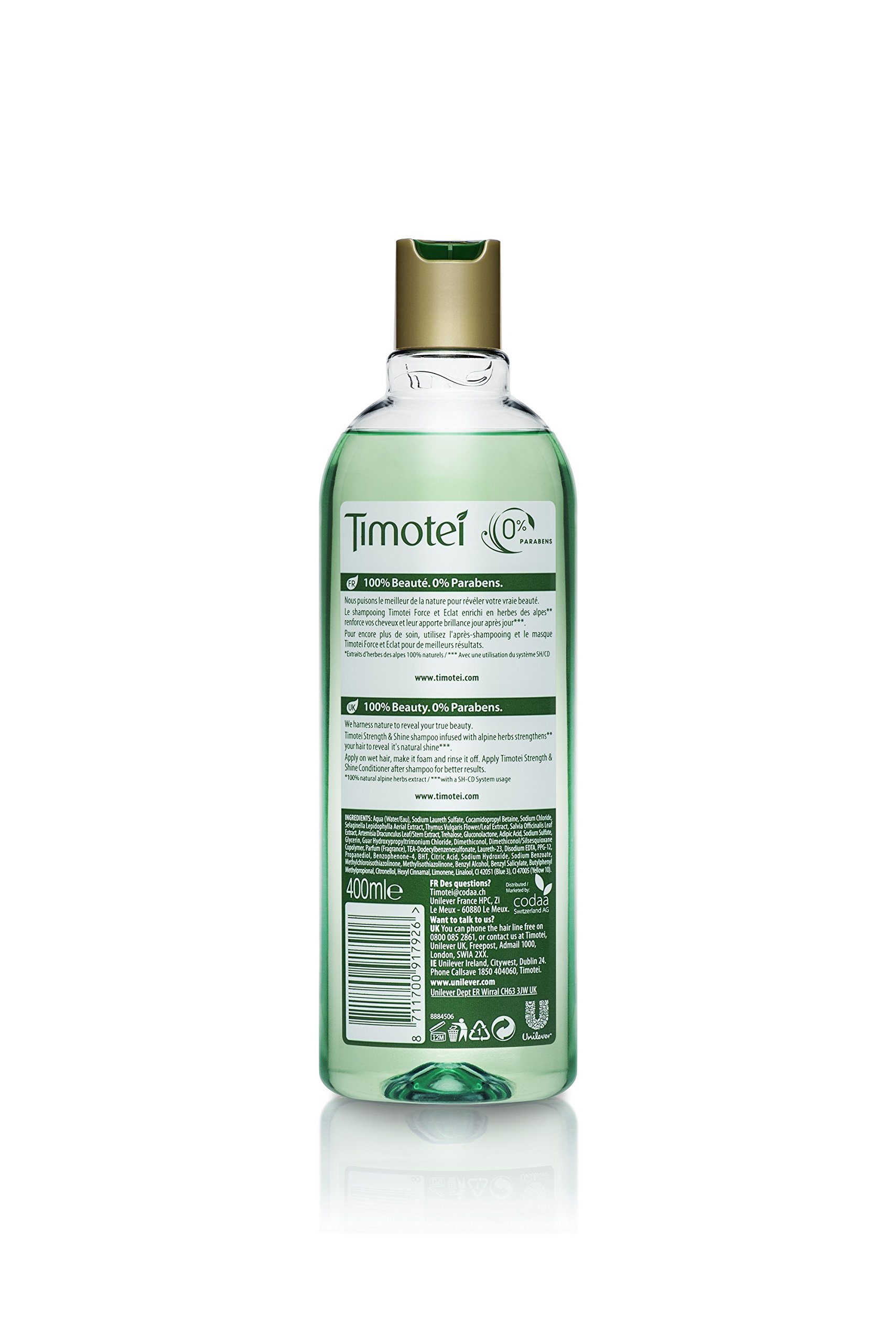 Timotei Shampoo (13.5Oz/400Ml, Shampoo Strength & Shine)