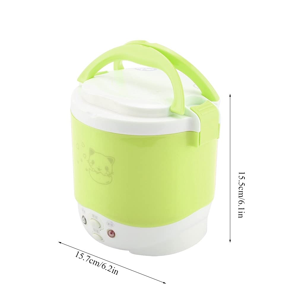 Rice cooker,Rice Cooker Small,Rice Cooker 6 Cup,1L Rice Cooker,Steamer,12v Electric Lunch Box for Car Electric Food Steamer Fast Cooking Fully Automatic Pot for Travel
