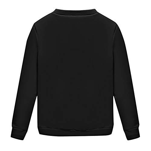 Dosoop Women's Christmas Crewneck Long Sleeve Sweatshirts Casual Loose Fit Faceless Doll Graphic Pullovers Tops Tee Shirts