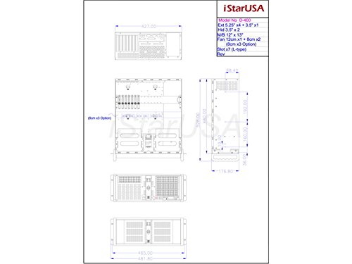 iStar D Storm D-400 4U Rackmount Server Chassis