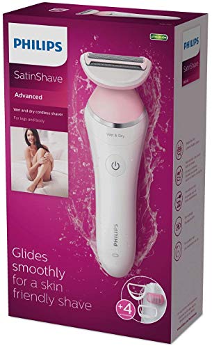 Philips SatinShave Advanced Women’s Electric Shaver, Cordless Hair Removal, BRL140/50
