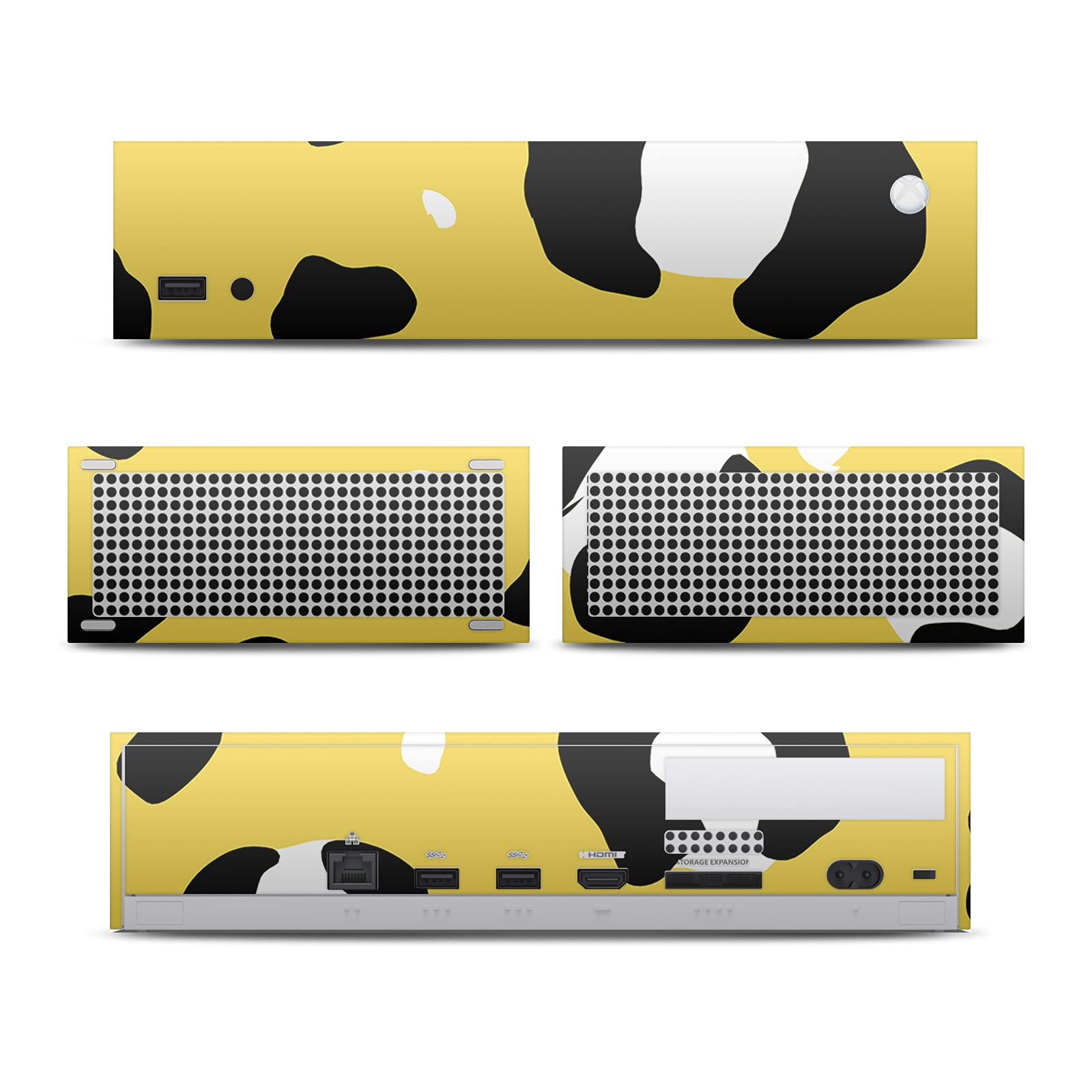 Head Case Designs Officially Licensed Grace Illustration Yellow Leopard Art Mix Vinyl Sticker Gaming Skin Case Cover Compatible with Xbox Series S Console and Controller Bundle