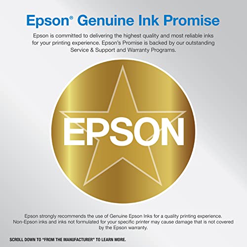 Epson EcoTank ET-3830 Wireless Color All-in-One Cartridge-Free Supertank Printer with Scan, Copy, Auto 2-sided Printing and Ethernet (Renewed),White