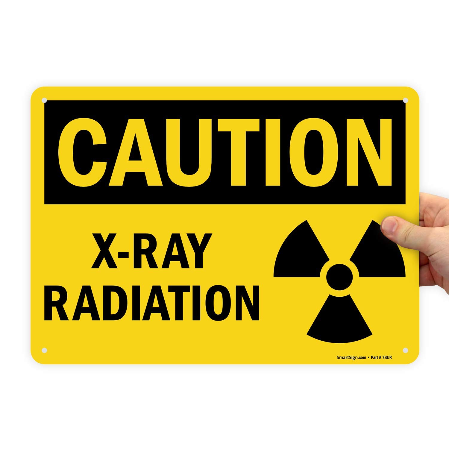 SmartSign “Caution - X-Ray Radiation” Sign | 10" x 14" Plastic