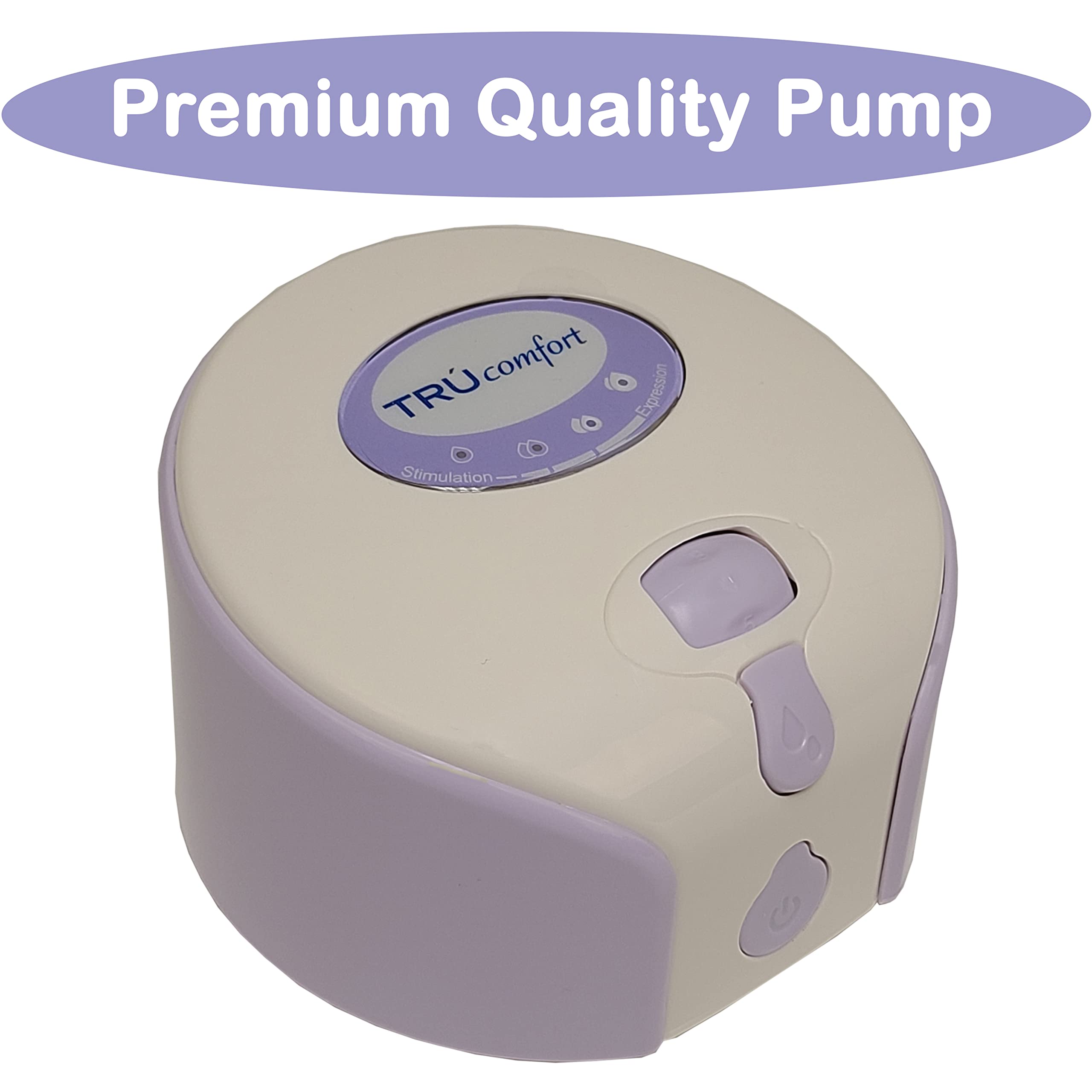 Roscoe Medical ROS-DBEL Viverity Trucomfort Double Electric Breast Pump with Collection Combo Kit, 4 Preset Speeds, 7 Suction Strengths