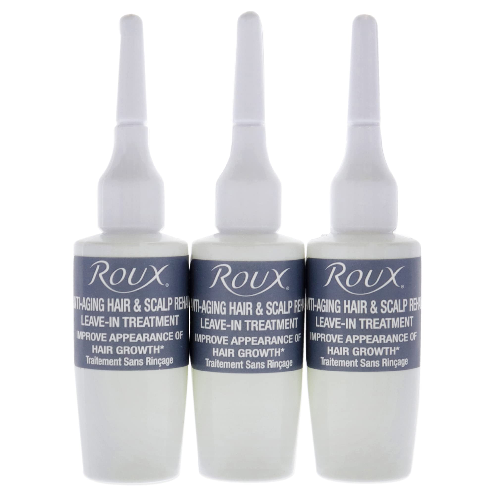 Roux Anti-Aging Hair & Scalp Rehab, Leave In Treatment Formulated with Renewing Biotin, 3 Applications, .5 Fl Oz