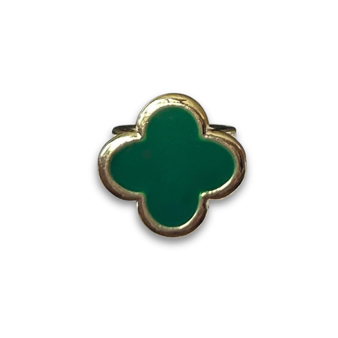 charMED Custom Stethoscope Charms - 3-D Emerald Green Clover Charm - Gifts for Nurses, Doctors, Veterinarians, Technicians, Surgeons & Healthcare Professionals - Naturally Cleanable Metal