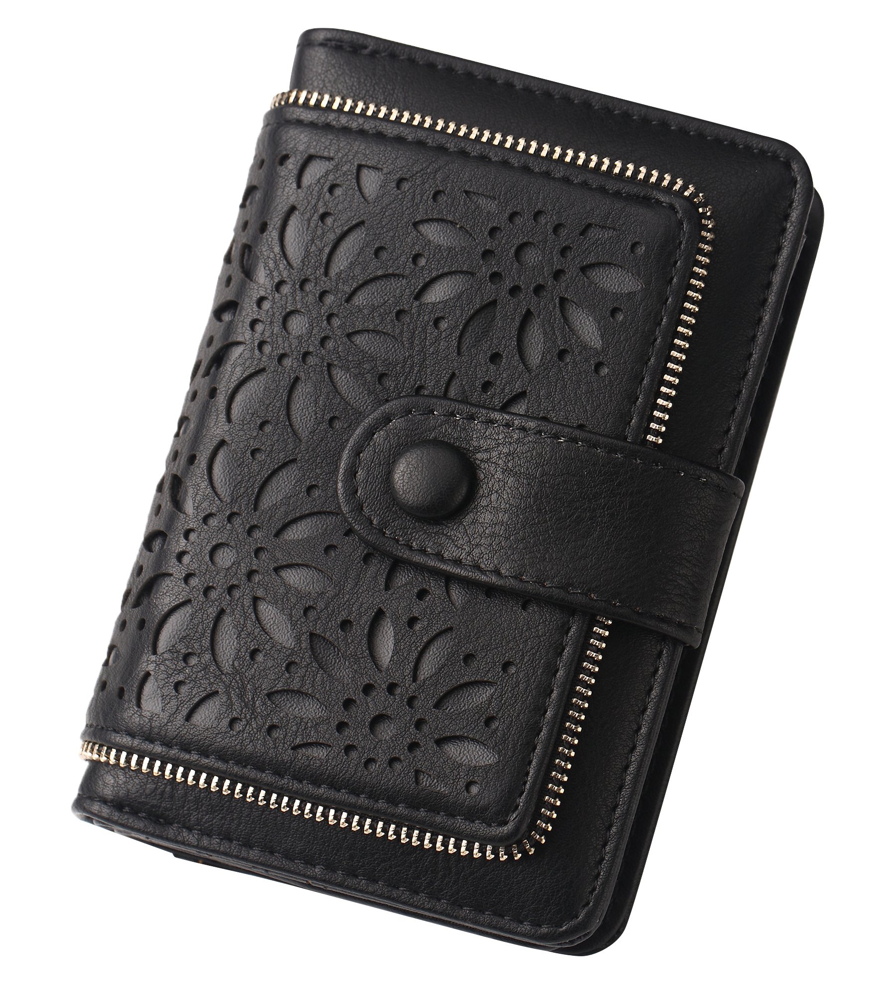 Fanaztee Women RFID Blocking Vintage Organizer Wallet for Ladies Small Purse with Multi Card Holder