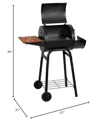 Char-Griller E1515 Patio Pro Charcoal Grill, Black