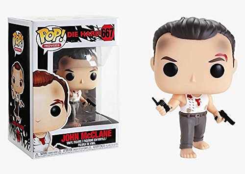 POP Die Hard - John McClane Funko Pop! Vinyl Figure (Bundled with Compatible Pop Box Protector Case), Multicolor, 3.75 inches