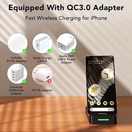 EloBeth 3 in 1 Wireless Charging Station for Google Pixel Watch Charger, Wireless Charger for Google Pixel 7 Pro / 7a /7/Fold/6/6 Pro/5/4/3/XL, Pixel Buds Pro, Samsung Galaxy/iPhone/Airpods
