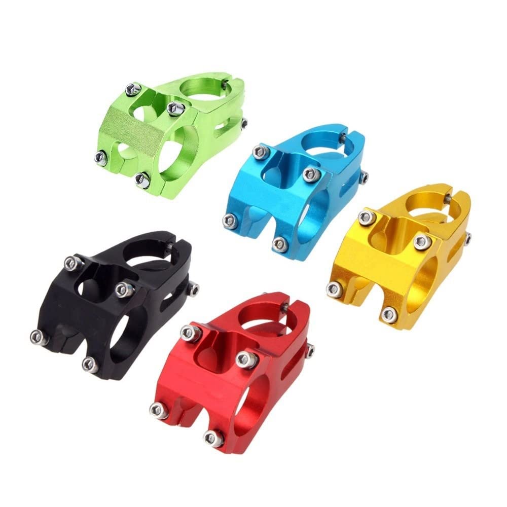 Bicycle stem riser 31.8mm Aluminum Alloy Bicycle Handlebars High Strength CNC Machining Bicycle Handlebars Road Mountain Bike Handlebars Bicycle Accessories Stem riser mountain bike ( Color : Yellow )