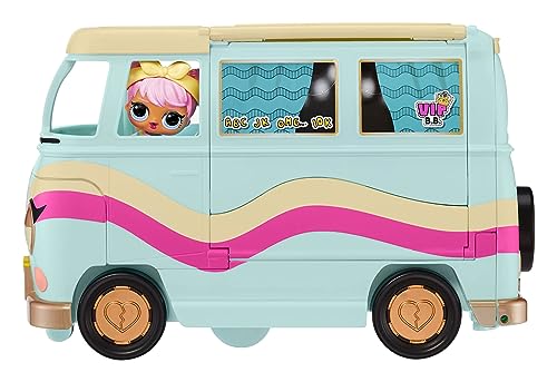 L.O.L. Surprise! 5-N-1 Grill & Groove Camper Fully-Furnished Playset with Multiple Surprises β Great Gift for Kids Ages 4+, Multicolor, 580645