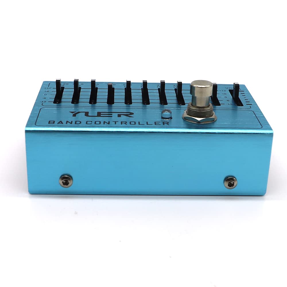 Band Controller Equalizer 10 Band EQ Pedal for Electric Guitar Bass True Bypass 31.25Hz to16kHz Effects