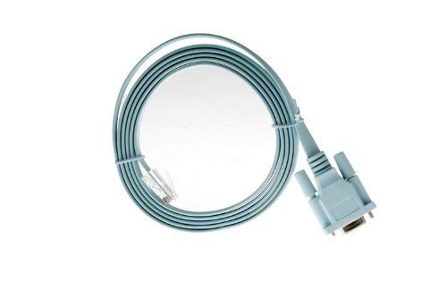 RW RoutersWholesale CAB-CONSOLE-RJ45 - DB9 to RJ45 Console Cable, 6 Ft for Cisco