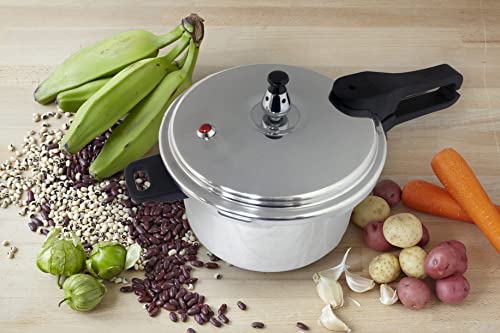 IMUSA 7 Quart Stovetop Aluminum Pressure Cooker with Safely Valve