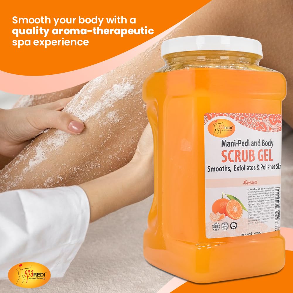 Spa Redi Pedi Scrub Gel - Mandarin (Gal)