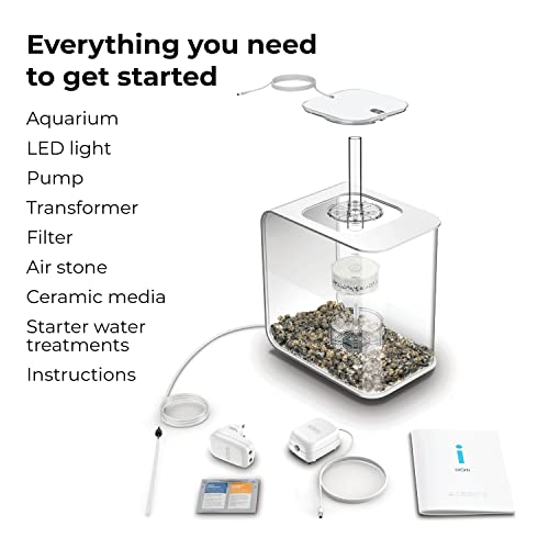 Flow 15 Aquarium with Standard Light - 4 Gallon, White