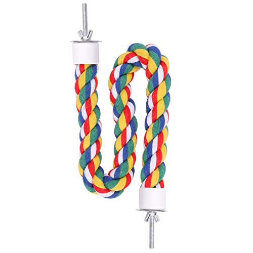 Chicken Swing Large Rope Bird Rope Perches, Comfy Perch Parrot Toys for Rope Bungee Bird Toy (60cm) Rope Bungee Bird Toy