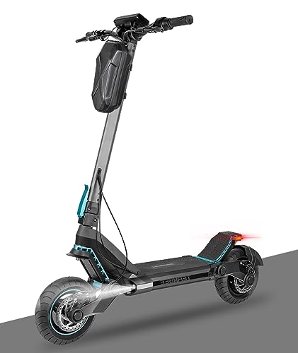Electric Scooter Adults 30 MPH, Powerful 1200W Motor Foldable Kick Scooter Up to 28-37 Miles, 10" Tires Sports Scooter Commuting Electric Scooter, Double Shock Absorption and HD LCD Touch