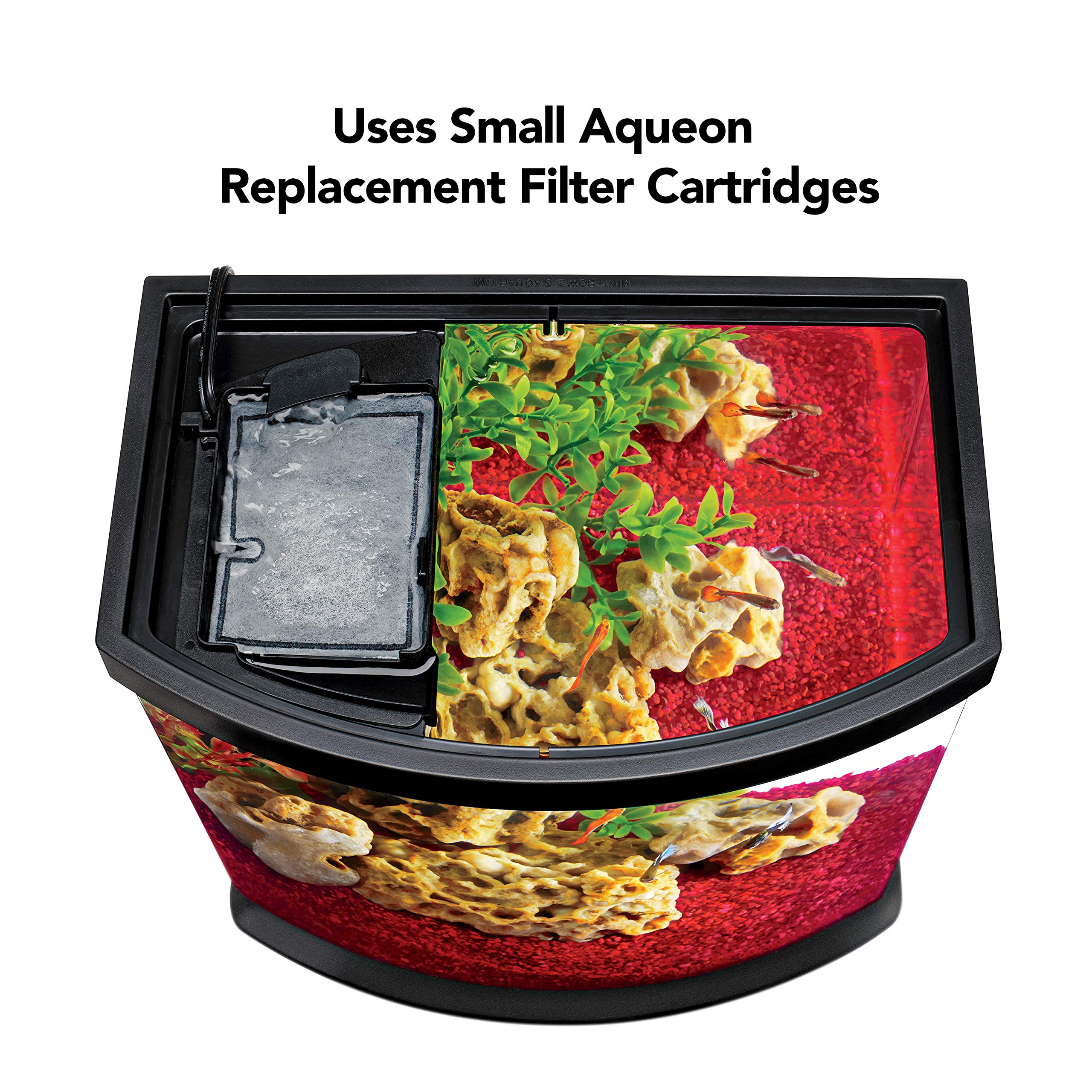 Aqueon LED Minibow Aquarium Kit Black