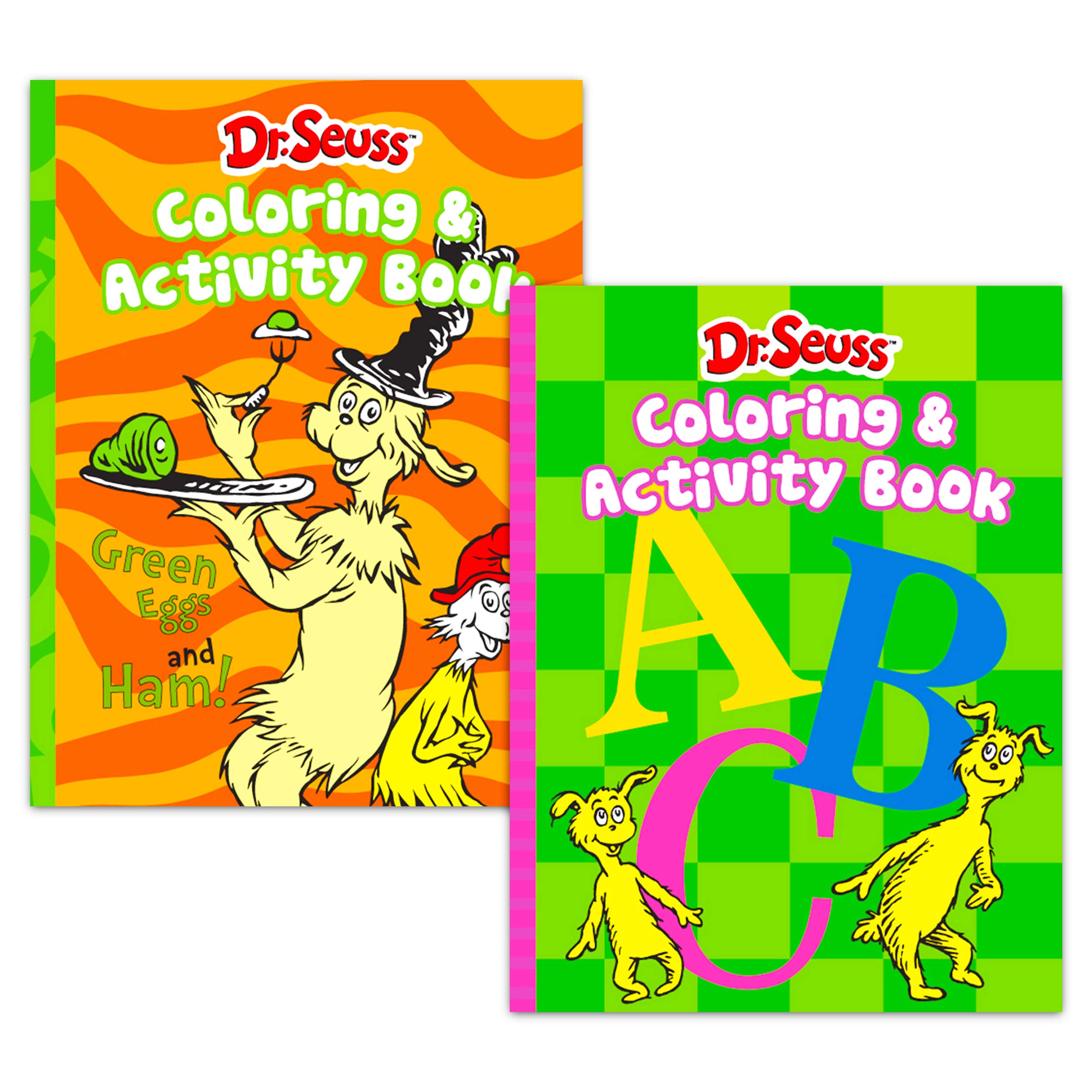 Dr. Seuss Coloring Book Bundle Dr. Seuss Activity Set - 4 Pack Dr Seuss Craft Kit Featuring Horton Hears a Who, The Cat in The Hat, and Green Eggs and Ham